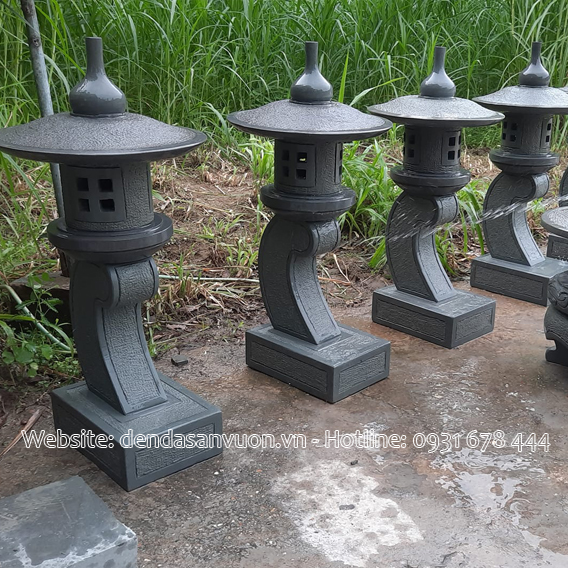 Đèn dấu hỏi, chiều cao 85cm - Đèn đá sân vườn, đèn đá trang trí sân ...